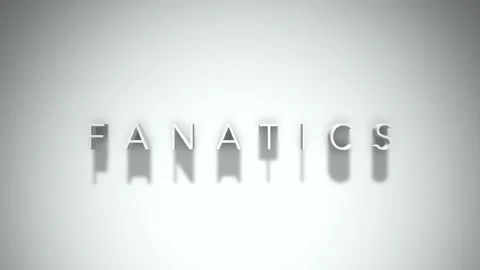fanatics 3D title animation with shadows... | Stock Video | Pond5