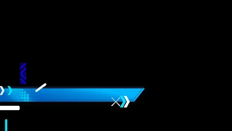 Lower Third Lower Thirds Blue Stock Video Footage | Royalty Free Lower ...