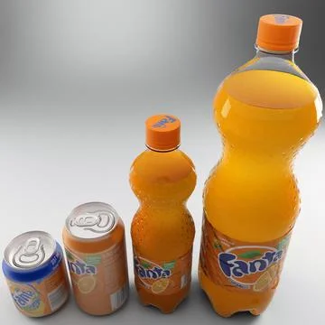 Fanta Collection ~ 3D Model ~ Download #91436350 | Pond5