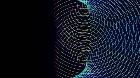 fantastic animation with moving particle... | Stock Video | Pond5