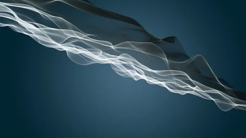 Fantastic animation with particle wave o... | Stock Video | Pond5