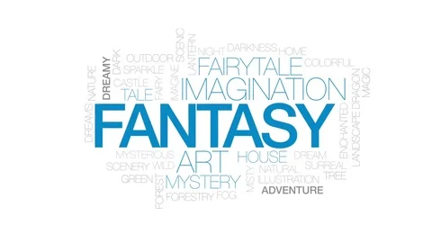 Fantasy animated word cloud, text design... | Stock Video | Pond5