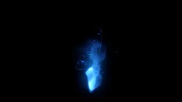 Fantasy blue magic smoke fire effects in... | Stock Video | Pond5