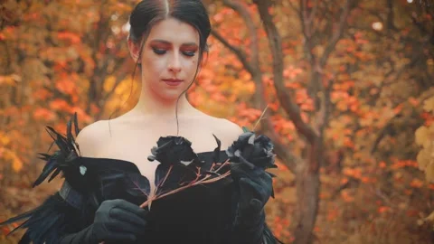 Goth Girl Flowers Stock Videos – Royalty-Free HD & 4K Videos | Pond5
