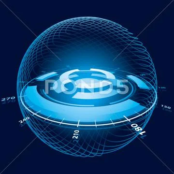 Fantasy space navigation sphere: Graphic #22485785