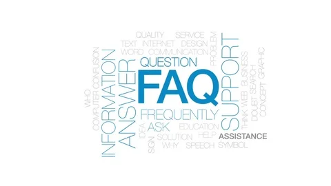 FAQ animated word cloud, text design ani... | Stock Video | Pond5