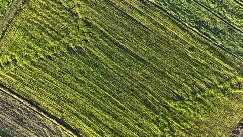 Farm Background Texture 4 K Aerial View ... | Stock Video | Pond5