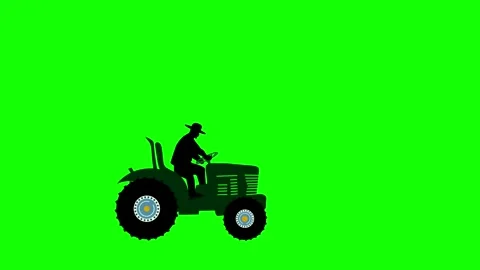 A farmer on a tractor, modern tractor on... | Stock Video | Pond5