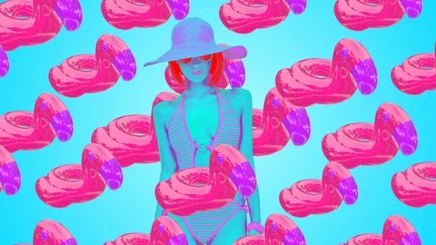 Girls Swimsuit Design Stock Videos – Royalty-Free HD & 4K Videos