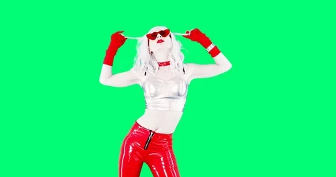 Fashion animation gif. Blonde sexy model... | Stock Video | Pond5