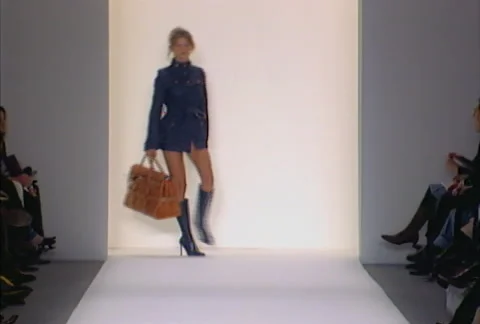 Fashion models walking on runway for Lue... | Stock Video | Pond5