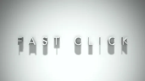 fast click 3D title animation with shado... | Stock Video | Pond5