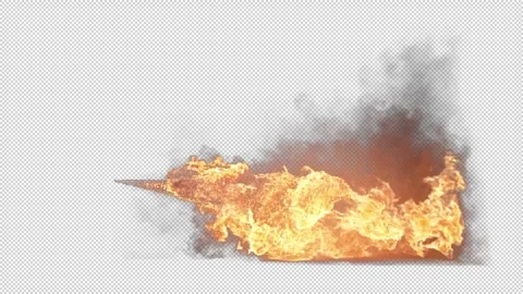 Fast dragon steam fire on transparent ba... | Stock Video | Pond5