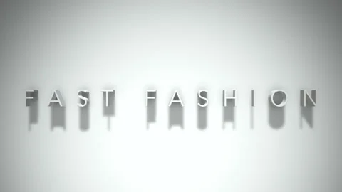 fast fashion 3D title animation with sha... | Stock Video | Pond5