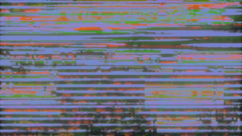 Fast Flickering Pixel Flow Digital Noise... | Stock Video | Pond5