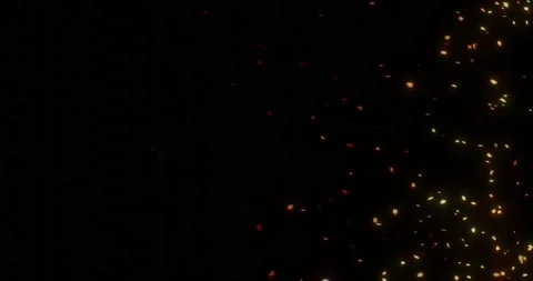 fast flying fire burning embers ash for ... | Stock Video | Pond5