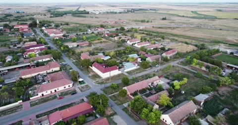 Fast Flyover of Village Section | Stock Video | Pond5