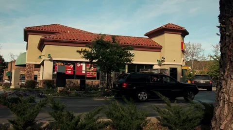 FAST FOOD DRIVE-THRU TIME LAPSE | Stock Video | Pond5