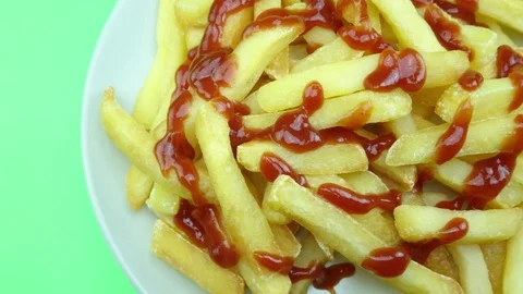 Fast Food on the green screen | Stock Video | Pond5