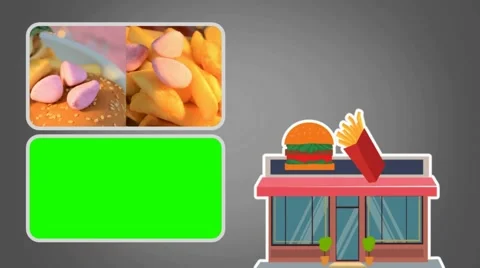Fast Food Menu - Vector Restaurant - Gr... | Stock Video | Pond5