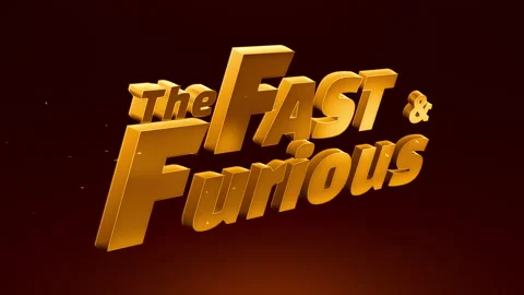 The Fast The Furious. 3D Animation. | Stock Video | Pond5