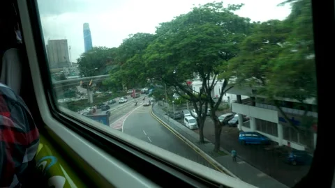 Fast KL monorail train | Stock Video | Pond5