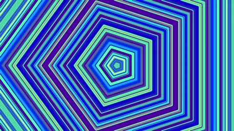 Fast motion geometry shape pentagon kale... | Stock Video | Pond5