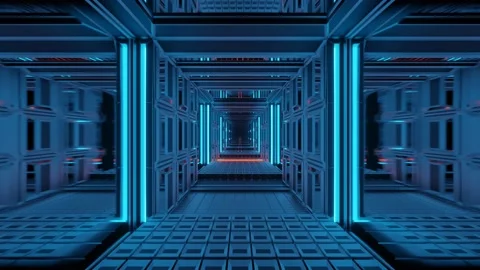 Fast motion graphics sci fi: travel insi... | Stock Video | Pond5