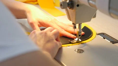 Fast movement of sewing machine needle, ... | Stock Video | Pond5