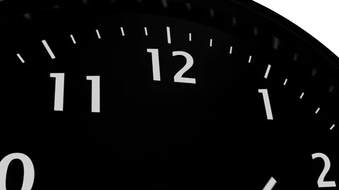 Fast moving hands of the clock isolated ... | Stock Video | Pond5