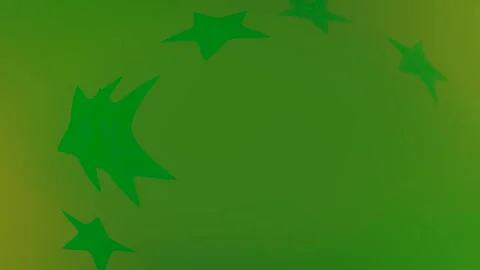 Fast moving stars on a green background ... | Stock Video | Pond5