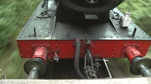 A Fast Moving Steam Train Filmed Facing ... | Stock Video | Pond5