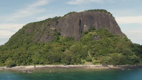Fast orbit aerial of Nosy Ankarea Madaga... | Stock Video | Pond5