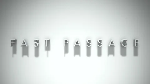 fast passage 3D title animation white te... | Stock Video | Pond5