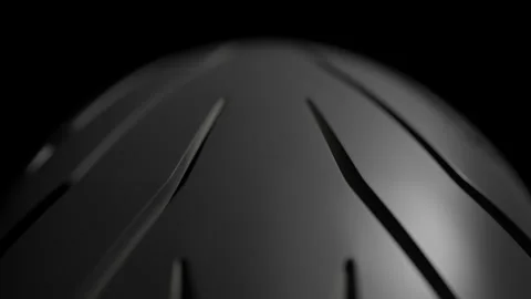 Fast rotation of a motorcycle wheel. Loo... | Stock Video | Pond5