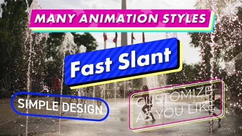 After Effects Template: Fast Slant Lower Thirds #199400767