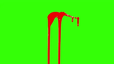 Fast Spill Drip isolated on Green Screen... | Stock Video | Pond5
