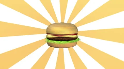 Burger Cheeseburger Animated Cartoon Burger Stock Video Footage ...