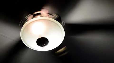 A Fast Spinning Ceiling Fan | Stock Video | Pond5