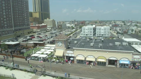 Fast tilt down aerial above New Jersey b... | Stock Video | Pond5