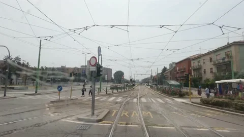 Fast Time Lapse inside Public Tram Trasp... | Stock Video | Pond5