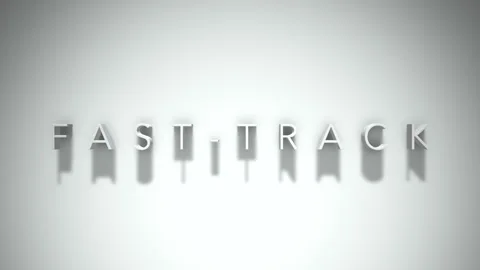 fast track 3D title animation with shado... | Stock Video | Pond5