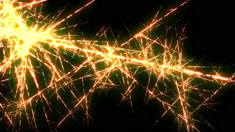 Fast yellow sparkle animation background | Stock Video | Pond5