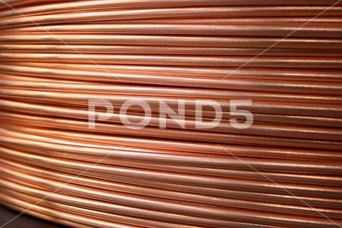 Fat copper wires texture. ~ Premium Stock Photo #125218839
