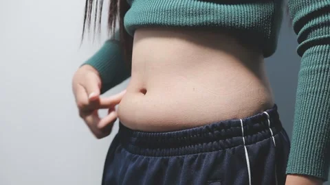 fat woman, fat belly, chubby, obese woma... | Stock Video | Pond5