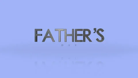 Fathers Day bold logo with stacked text ... | Stock Video | Pond5