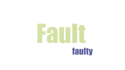 Fault Word Cloud Animated On White Backg... | Stock Video | Pond5