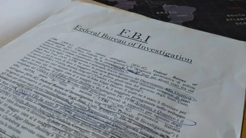 fbi agent opening a top secret document ... | Stock Video | Pond5