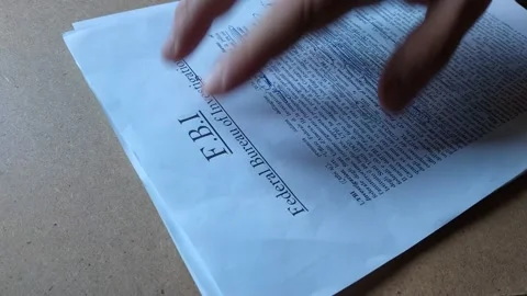 fbi agent with a top secret document for... | Stock Video | Pond5