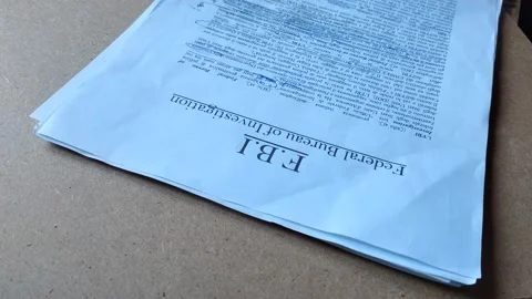 fbi agent with a top secret document for... | Stock Video | Pond5